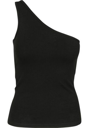 Urban Classics Damen Ladies Asymmetric Sport Tank Top, Schwarz (Black 00007), X-Large (Herstellergr&ouml;&szlig;e: XL)