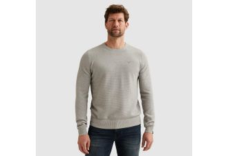 PME Legend Rundhalspullover mit Logo Stickerei
