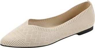 Generic Chaussures plates &agrave; bout pointu pour femme - Style d&eacute;contract&eacute; - Couleur unie - &Eacute;l&eacute;gantes - Respirantes - Confortables - Classique - &Agrave; enfiler - Pour 