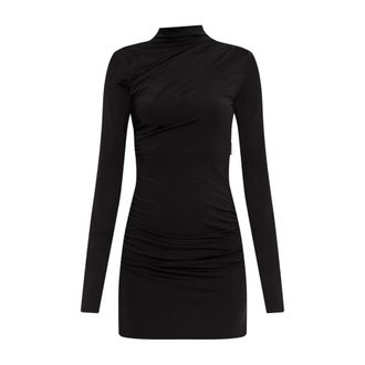 Off-white Langarmkleid - - Dresses - Damen - Schwarzk - L