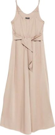 Emporio Armani Femme, Robes, Beige, Taille: 42 FR Maxi Dress