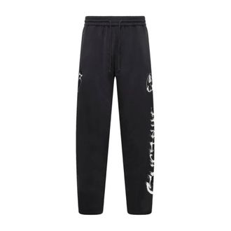 Yohji Yamamoto Chito Graphic Track Pants - - Trousers - Herren - Schwarzk - L