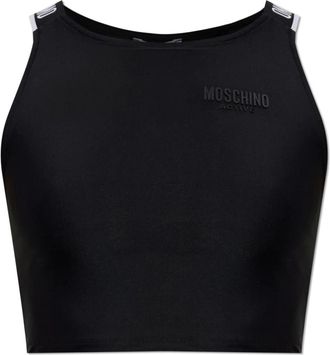 Moschino Femme, Tops, Noir, Taille: 42 FR Active Crop Top