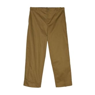 Maison Kitsun&eacute; Casual Chinos Hosen - - Trousers - Herren - Gr&uuml;n - W40