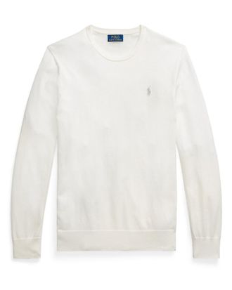 Ralph Lauren Leichter und softer Rundhalspullover aus Baumwolle, Slim Fit in