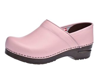 Sanita | Izabella geschlossener Clog | Original handgemacht f&uuml;r Damen | Anatomisch geformtes Fu&szlig;bett mit weichem Schaum | Pink | 39 EU