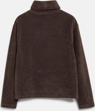 s.Oliver Sweatshirt Sweatshirt Flie&szlig;endes Sweatshirt aus Cord-Jersey