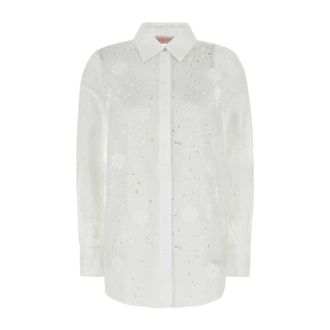 Valentino Garavani Organdis Daisy Shirt - - Blouses & Shirts - Damen - Wei&szlig; - XS