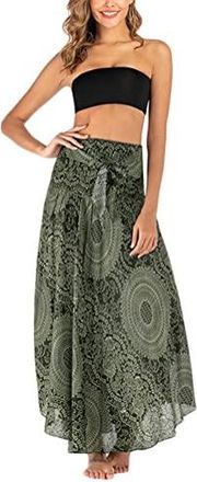 TOMWELL Jupe Longue Femme Ete Jupe Taille Haute Jupe Grande Taille Sexy Robe Maxi Robe Asymetrique Jupe Tulle Femme A Vert Taille Unique