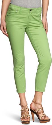 Esprit EDC by Damen 7/8 Hose Normaler Bund 043CC1B050 Five Ancle, Gr. 32 (XXS), Grün (339 Fresh Green)