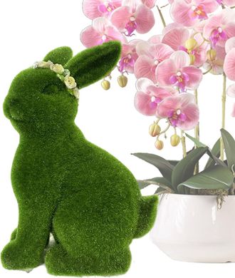 Generic Beflockter - Dekoration f&uuml;r den Fr&uuml;hling zu Ostern - Gartendekoration mit, aus Harz, f&uuml;r Innenr&auml;ume, Schreibtisch, Tisch, Terrasse, Garten