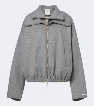 Sportmax Veste blouson en laine vierge