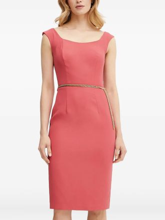 Marciano Vittoria Midikleid mit eckigem Ausschnitt - Rosa