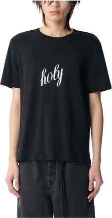 Ann Demeulemeester Homme, Tops, Noir, Taille: L Baptist Printed Standard Fit T-Shirt