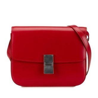 Celine Pre-owned Vintage Umh&auml;ngetasche - - Pre-owned - Damen - Rot - ONE SIZE
