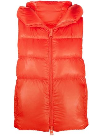 Herno gilet matelass&eacute; Globe &agrave; design sans manches - Orange