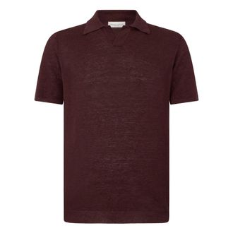 Roberto Collina Linen Polo - - Knitwear - Herren - Braun - XL