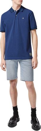 Scotch & Soda Mens Regular fit Polo Shirt, Atlantic Blue Melange, XL