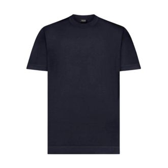 Ermenegildo Zegna Homme, Tops, Bleu, Taille: XL T-Shirt Manches Courtes