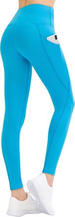 LOS OJOS Damen Shades&Colors Leggings, Türkis, XL EU