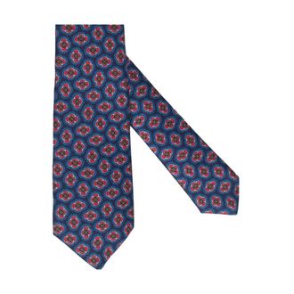 Kiton Homme, Accessoires, Bleu, Taille: ONE Size Cravate en soie sept plis