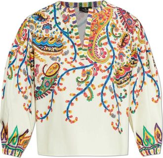 Etro Femme, Blouses et Chemises, Multicolore, Taille: 36 FR Haut &agrave; Encolure Coeur