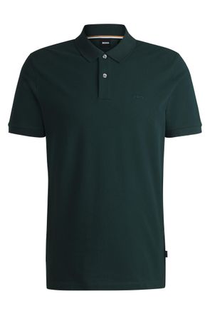 HUGO BOSS BOSS Herren Pallas Pallas Poloshirt aus Baumwoll-Piqu&eacute; mit Logo-Details Hellgr&uuml;n XXL