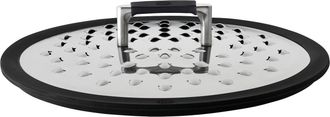 Rösle 91498 Spritzschutzdeckel, Edelstahl 18/10, 24/28, Grau