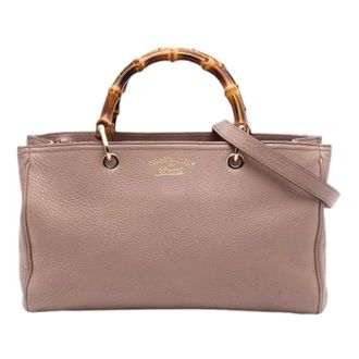 Gucci Sac bandouli&egrave;re Bamboo Shopper Pre-owned - Femme - Pre-owned - Rose - Taille: ONE Size