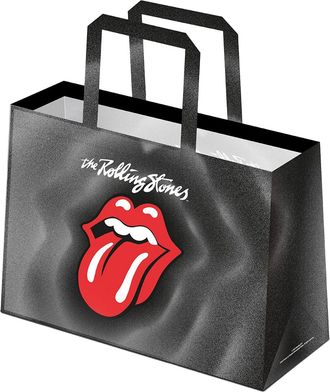 THE ROLLING STONES Tragetasche Rock N Roll (Einheitsgr&ouml;&szlig;e) (Schwarz/Rot)
