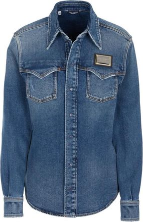 Dolce & Gabbana Klassisches Denim-Hemd - - Shirts - Herren - Blau - S