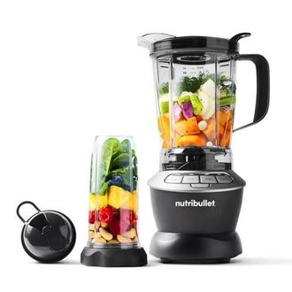 NutriBullet Full Size Blender, Electric Blender, Multifunctional Hand Blender, Professional Blender, 1000 Watt Power, 1.6l beaker, grey, NBF450DG