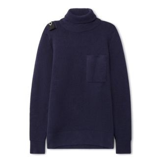 Mastrum Navy Milano Strick Rollkragenpullover - - Knitwear - Herren - Blau - M