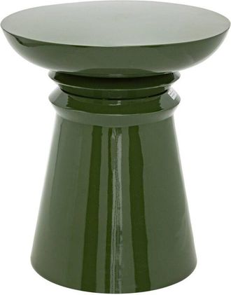 Atmosphera Totem-Beistelltisch Jaya Metall gr&uuml;n D38cm - Atmosphera cr&eacute;ateur dint&eacute;rieur