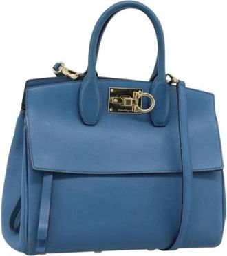 Ferragamo Sac &agrave; main Pre-owned - Femme - Pre-owned - Bleu - Taille: ONE Size