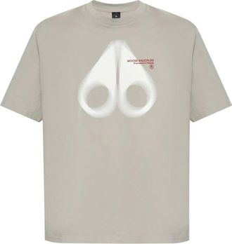 Moose Knuckles T-Shirt aus Baumwolle - Grau