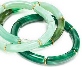 Au Printemps Paris Set de bracelets en résine