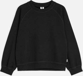 Arket Sweatshirt Aus Baumwolle -Schwarz