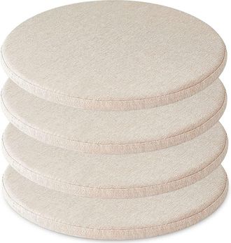 Generic 1/2/4 Packungen Rundes Stuhlkissen/Sitzkissen, Weiches Memory-Schaum, Runde Stuhlpolster, Sitzpolster Für Hohe Hocker, Esszimmer, Wohnzimmer, Essen Im