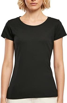 Build Your Brand Femme Basique pour T-Shirt, Noir, XS EU