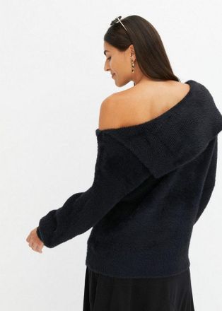 Bonprix Strickpullover aus Polyamid, Viskose und Polyester, l&auml;ssig geschnittene Passform