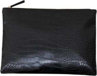 Holibanna Sac Main Femme Pochette &agrave; Fermeture &Eacute;clair Motif Alligator L&eacute;ger et Portable PU &Eacute;l&eacute;gant pour Femme Cadeau Pratique