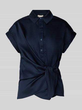 Milano Relaxed Fit Bluse mit Knotendetail