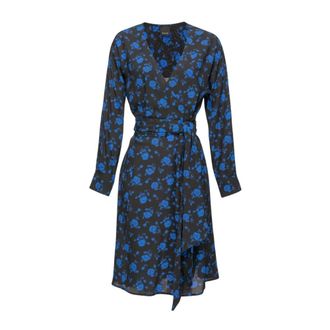 Pinko Marokkanisches Printkleid - - Dresses - Damen - Blau - M