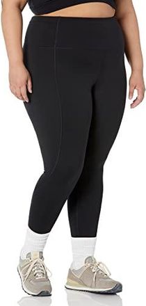 Amazon Essentials Legging de sport 7/8 &agrave; taille haute modelant (existe en grandes tailles) Femme, Noir, XL
