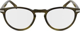 Lacoste lunettes de vue rondes à rayures - Vert