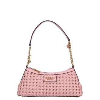 Guess Gewebte Kunstleder-Umh&auml;ngetasche - - Bags - Damen - Rosa - ONE SIZE