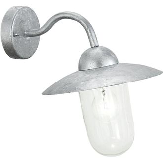 Eglo Applique murale ext&eacute;rieure Milton L31 cm IP44 - Acier galvanis&eacute; - Gris