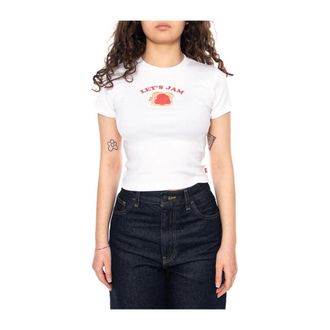 Levi's Femme, Tops, Blanc, Taille: 38 FR GR Essential Sporty Tee
