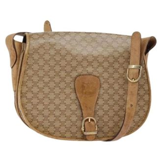 Celine Sac bandouli&egrave;re en cuir vintage doccasion - Femme - Pre-owned - Beige - Taille: ONE Size